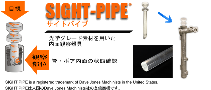 Sight Pipe - For checking the inner surface of piping - Mecha Factory ...